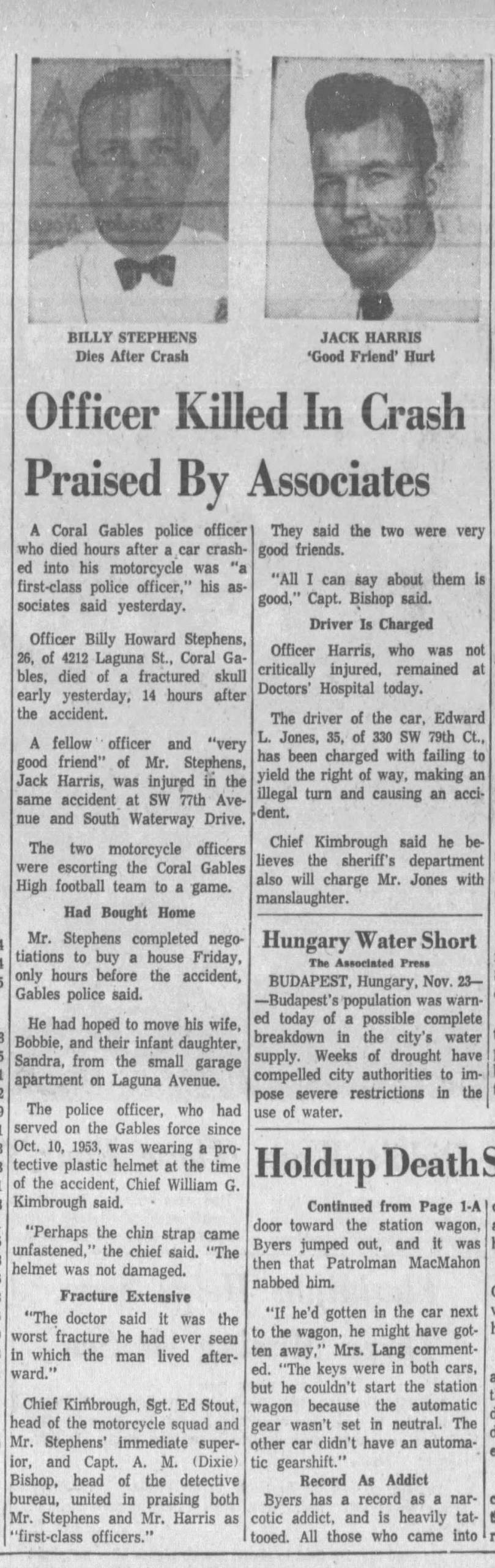 BILLY HOWARD STEPHENS - CORAL GABLES FOP